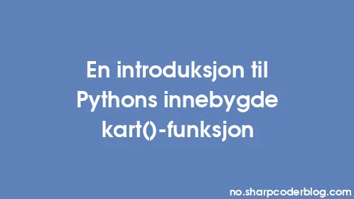 En introduksjon til Pythons innebygde kart()-funksjon - Thumbnail