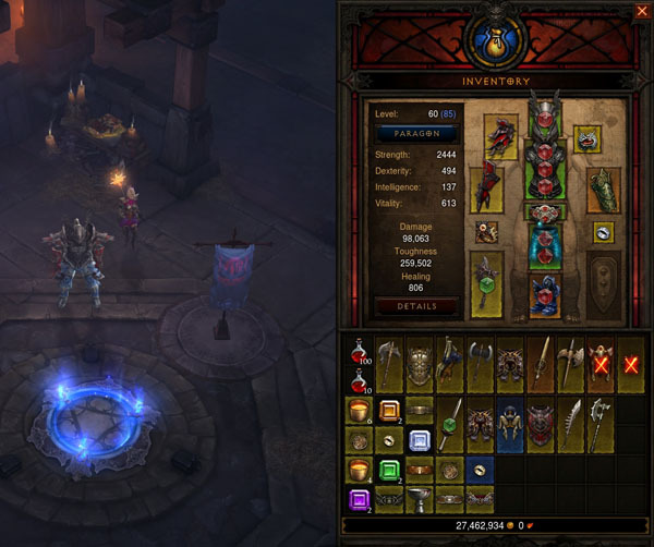 Diablo 3 Inventory System
