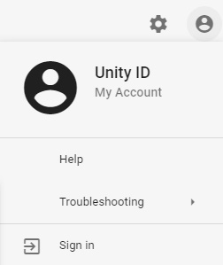 Unity Hub Logg på